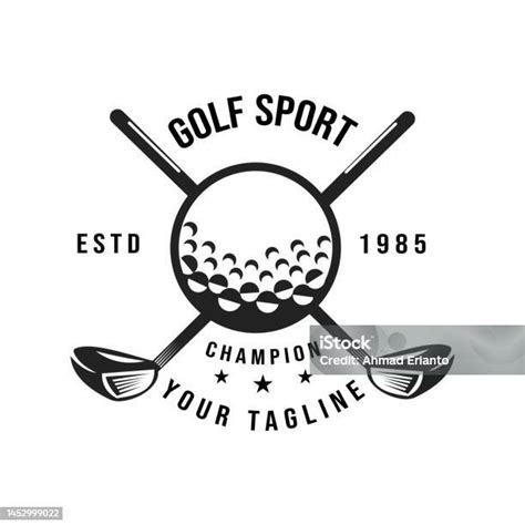 골프 클럽 빈티지 복고풍 디자인 골프 토너먼트 유럽 국가 경쟁 권위있는 경쟁 골프 클럽에 대한 스톡 벡터 아트 및 기타 이미지
