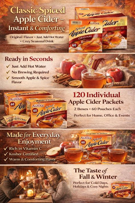 Alpine Spiced Apple Cider Instant Drink Mix Original 0