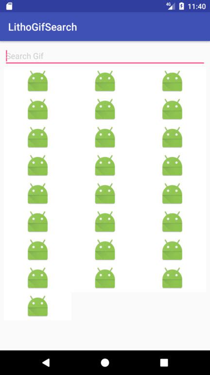 build android search engine using litho by facebook