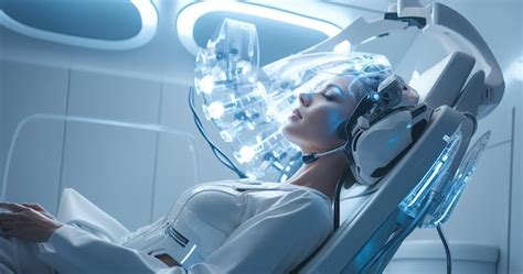 Premium Ai Image Scifi Robot Girls Gynoid Works In A Futuristic Environment Robot Woman In