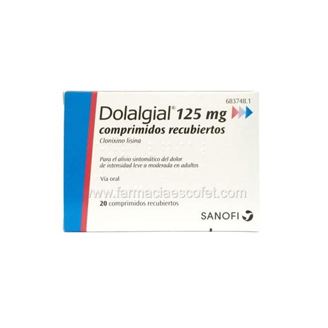 Dolalgial 125 Mg 20 Comprimidos