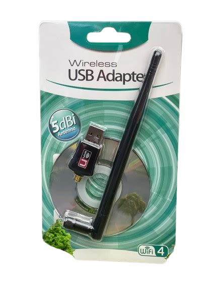 Wifi Dongal Wireless Usb Adaptor 300 Mbps And 5 Dbi Usb 2 0 2 4ghz Compatible Withwindows