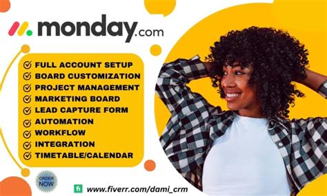 Setup Project Management On Monday Crm Monday Com Monday Automation Integration By Damicrm