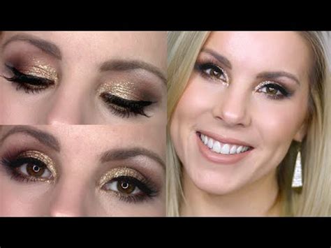 Naked Tutorial Glittery Gold Holiday Eyeshadow Tutorial YouTube