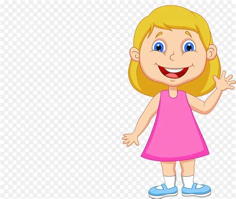打招呼的黄色卡通女孩png图片素材下载 图片编号10640730 Png素材网
