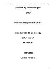 Unit 4 Written Assignment Pdf Written Assignment Unit 4 University Of