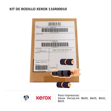 Kit De Rodillo Xerox 116r00010 Para B600 B605 B610 • Nuevo