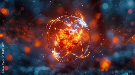 Thorium Th Image Of Thorium Atoms Focusing Electron Configuration And