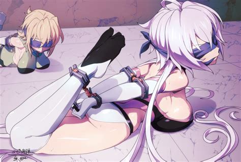 Yukine Chris And Akatsuki Kirika Senki Zesshou Symphogear Drawn By