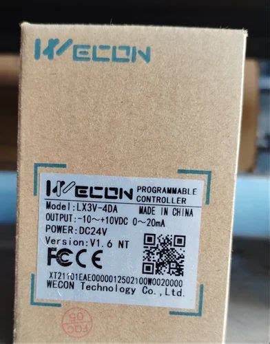Wecon Lx3v 4da Analog Output Module At ₹ 7980piece Wecon Programmable Logic Controller In
