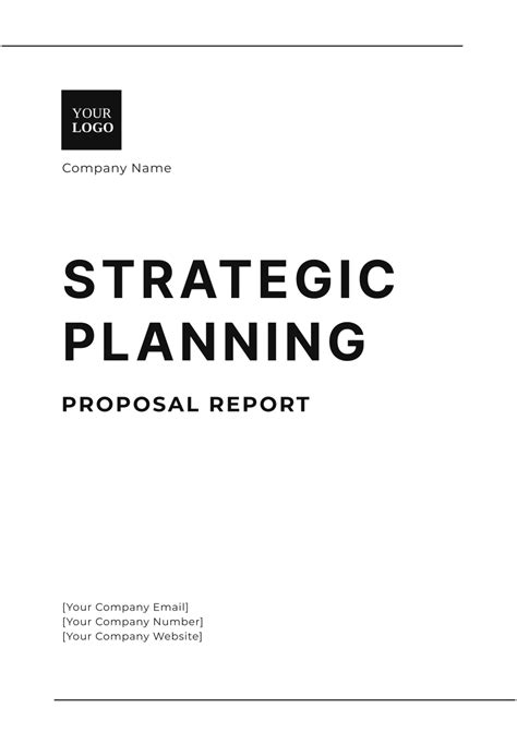 Free Strategic Planning Proposal Report Template To Edit Online