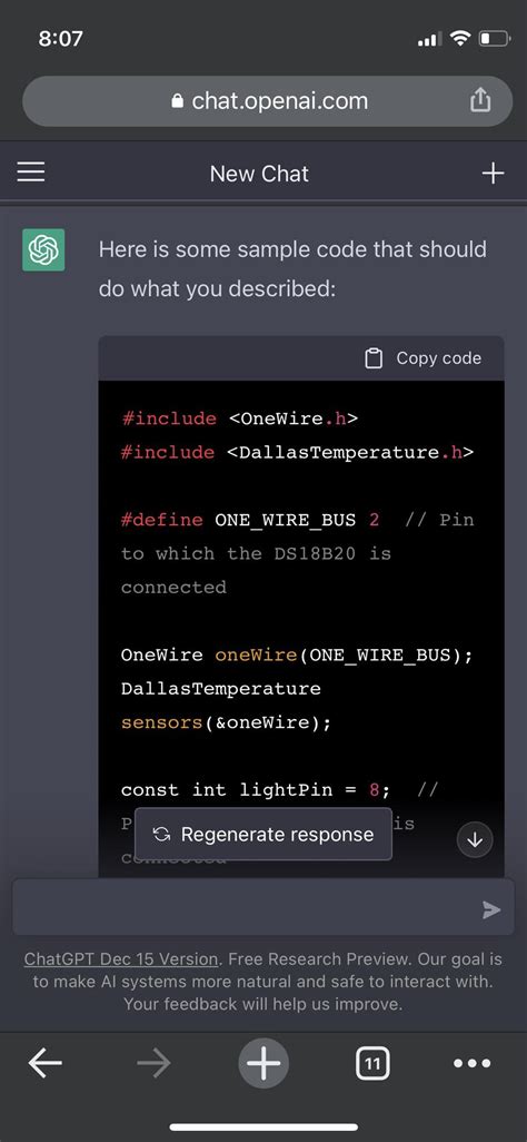 Chat Gpt Is Able To Make Some Pretty Useful Working Code Rarduino