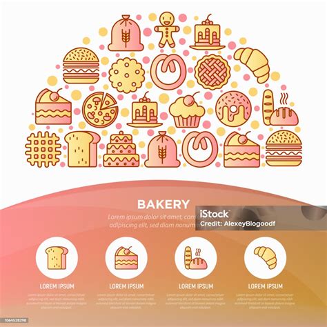 얇은 선 아이콘으로 30 원에 빵집 개념 토스트 빵 팬케이크 밀가루 크루아상 도넛 꽈 배기 쿠키 진저 브레드 남자 먹고 햄버거 벡터 일러스트 레이 션 인쇄 미디어 서식 파일