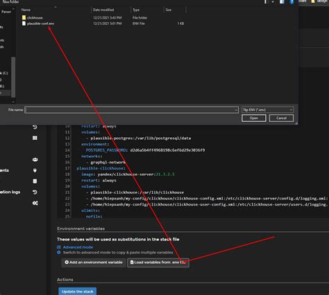 stack cannot find the env file path even using direct input env is just not working · issue