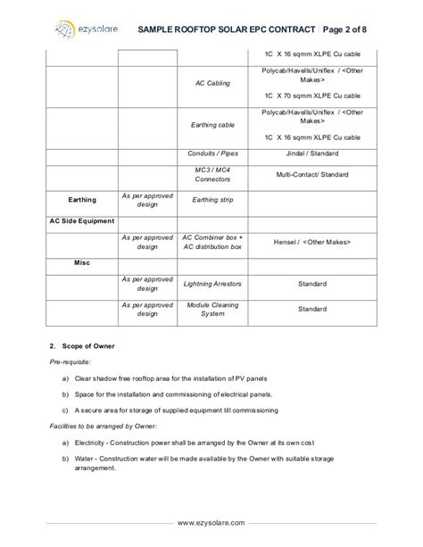 Epc Contract Template Williamson