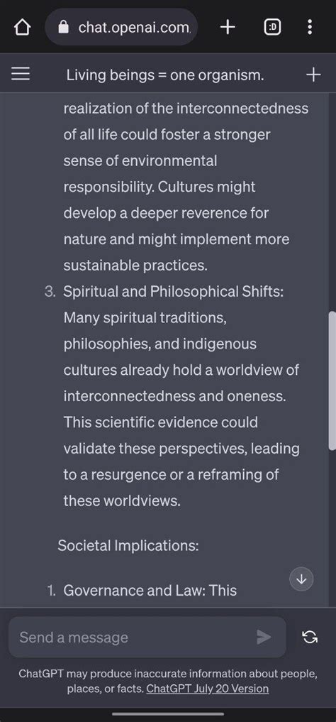 Chatgpt Scientific Proof Of Earth As A Single Conscious Organism