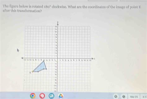Solved The Figure Below Is Rotated 180° Clockwise What Are The