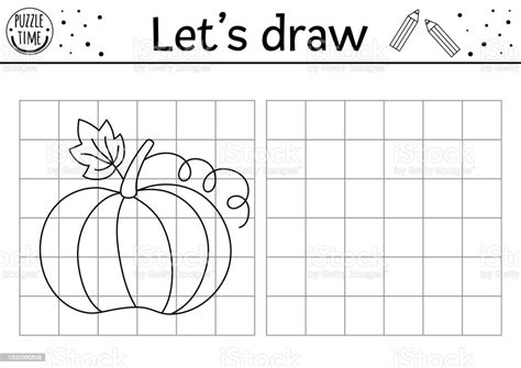 호박 그림을 완성하십시오 벡터 정원 그리기 연습 워크 시트 가을 추수 감사절 인쇄 미취학 아동을위한 흑백 활동 그림 곤충 테마 게임 복사 가을에 대한 스톡 벡터 아트 및