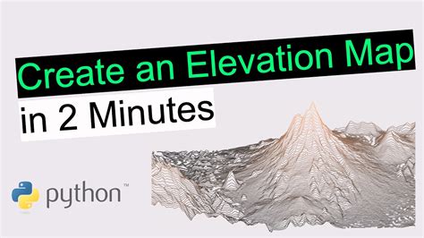 Create Beautiful Topographic Maps With Python Youtube