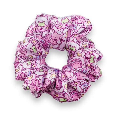 Space Cats Scrunchie Made With Satin Regular Or Jumbo Sizes Available