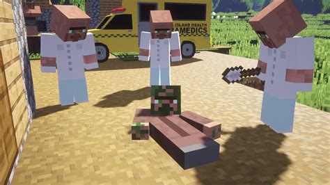 А где прошла ты там упало Мем с жителями в Майнкрафт Titwow Youtube