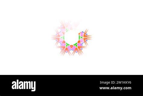 Simple Colorful Preloader With Mandala With White Background 4k Animation Of A Design Minimal