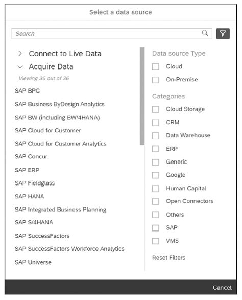 How To Configure Import Connections For Data Acquisition In Sap Analytics Cloud