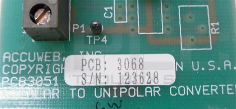 ACCUWEB 3068 PC BOARD PLC Toolbox Supply