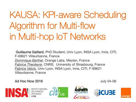 Pdf Kausa Kpi Aware Scheduling Algorithm For Multi Flow · Kausa