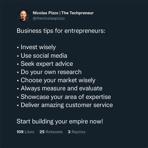 Daily Business Tips On Linkedin Business Tips For Entrepreneurs • Invest Wisely • Use Social