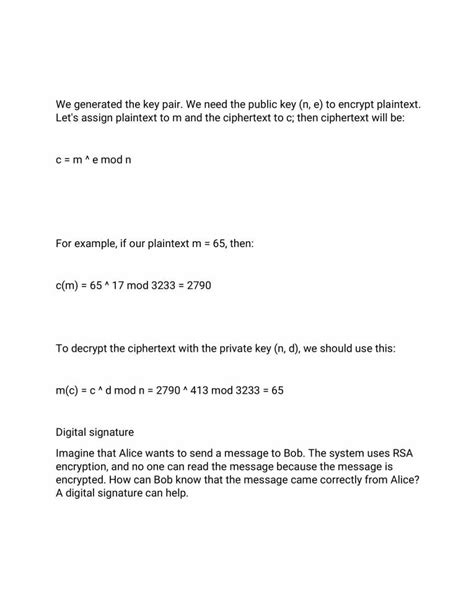 Notes On Rsa Cryptosystem Notes Learnpick India