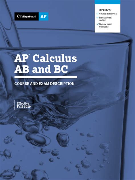Ap Calculus Ab Bc Course And Exam Description Pdf Advanced