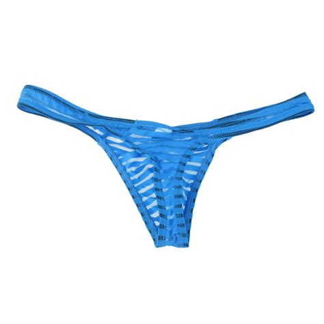 3er Set Herren Mesh Slips Bulge Beutel Unterwäsche Dessous Tanga