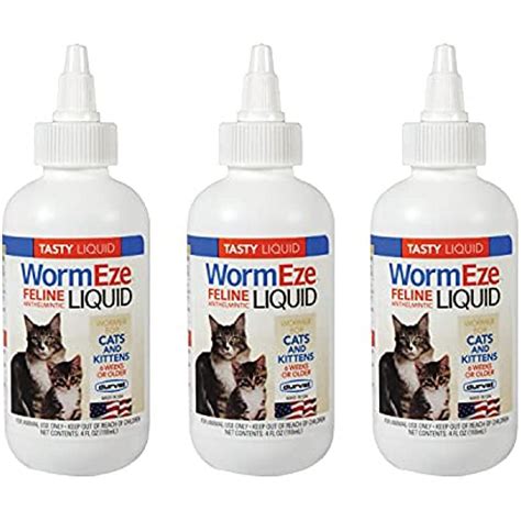N1 Cat Dewormer Durvet Wormeze Feline Liquid Wormer For Cats