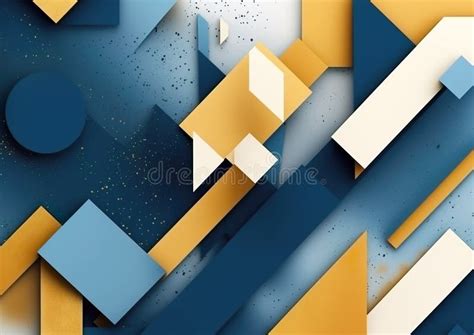 Stylish Geometric Shapes With Layers In Pastel Colors 3d Design Stock Illustration