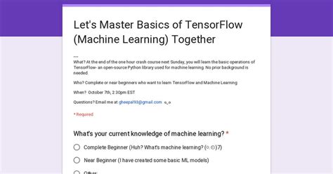 Learn Basics Of Tensorflow Machine Learning Library This Sunday Live