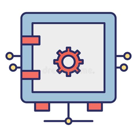 Network Safe Locker Network Safe Vault Vector Icon Which Can Easily