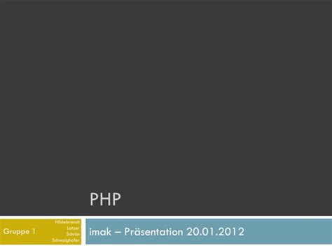 PPT PHP PowerPoint Presentation Free Download ID 3483979