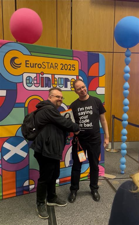 What A Great Wrap Up To The Eurostar Testing Conference Today