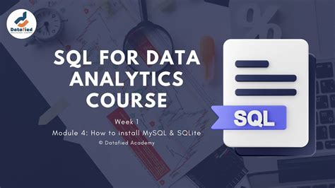 Module 4 How To Install Mysql Workbench And Sqlite Youtube