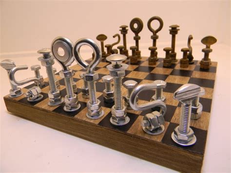 Hardware Chess Set Geekalerts