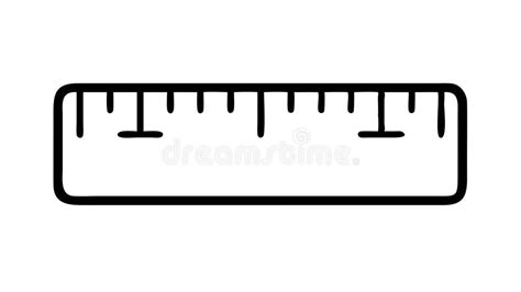 Detailed Ruler Icon Vector Graphic Precise Measurement Tool Vector Design Generative Ai Stock
