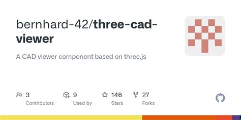 github bernhard 42 three cad viewer a cad viewer component based on