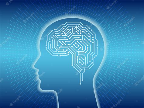 인공 지능 개념 프리미엄 벡터