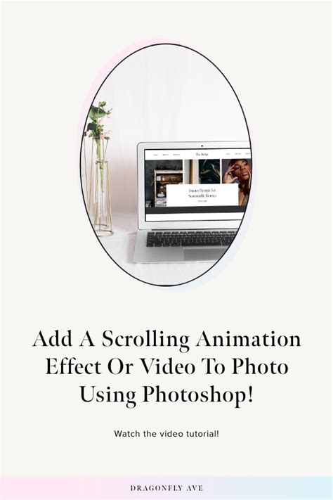 Add A Web Scrolling Animation Effect And Video To A Photo Or Mockup Using