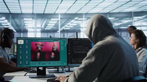 Admin In Server Hub Coding Ai Program Turning Text Prompt Into Photos Technology Stock Footage