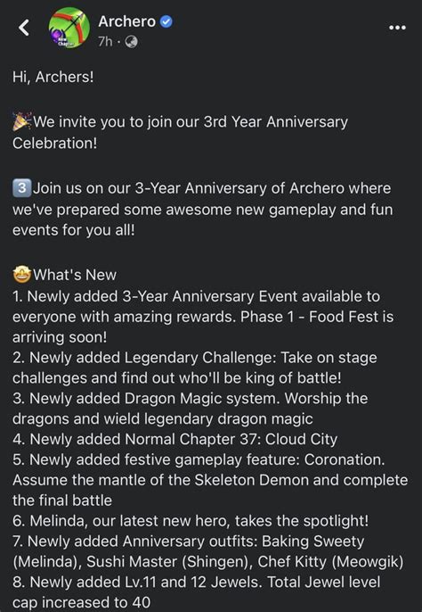 New Update Patch Notes R Archero