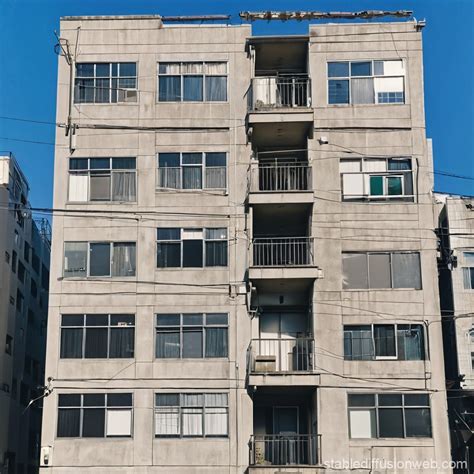 Japanese Apartment Building Stable Diffusion Online