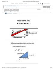 Understanding D Vectors In Right Triangles Course Hero
