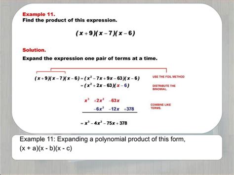 Tutorials Polynomial Expansion Ppt